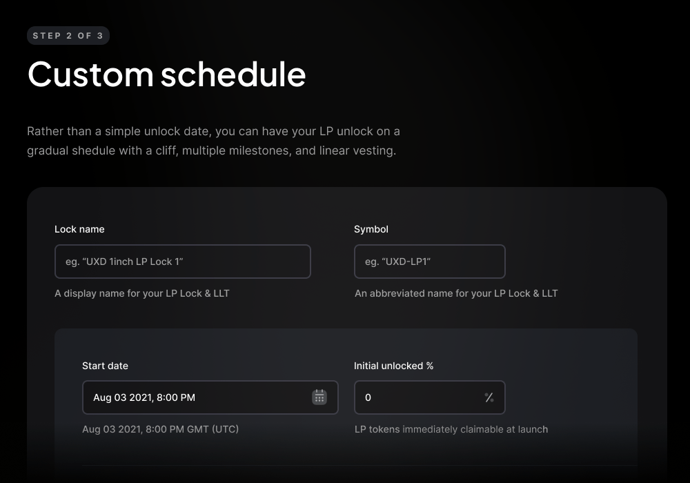 Unvest | Token vesting, liquidity locks, distribution, staking